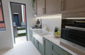 double storey kitchen